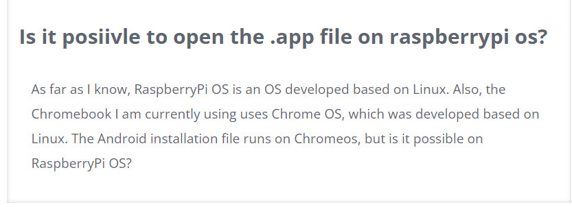 Solved Is it posiivle to open the .app file on raspberrypi | Chegg.com