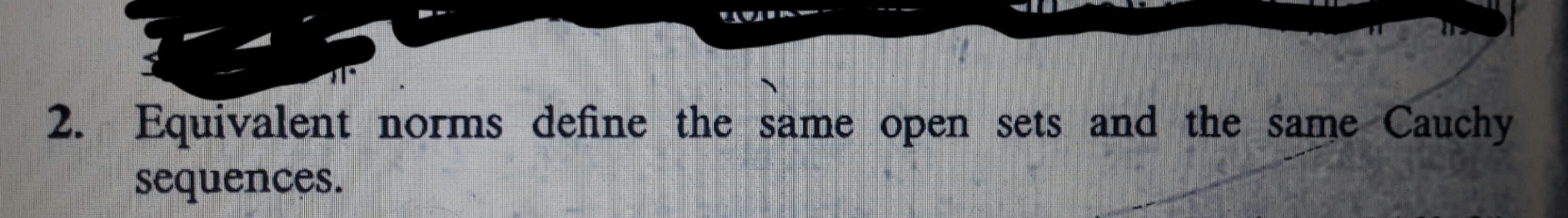 Solved equivalent norms define the same open sets and the | Chegg.com