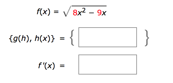 Solved For the composite function, identify an inside | Chegg.com
