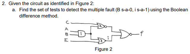 Solved 2. Given the circuit as identified in Figure 2: a. | Chegg.com