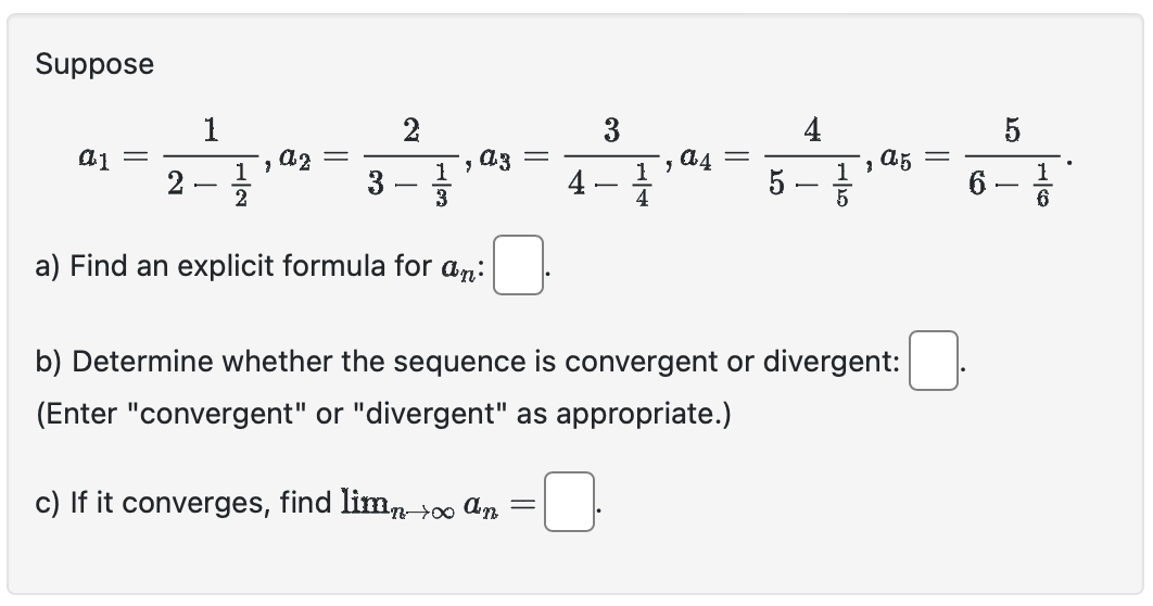 Solved Suppose a1=2−211,a2=3−312,a3=4−413,a4=5−514,a5=6−615. | Chegg.com