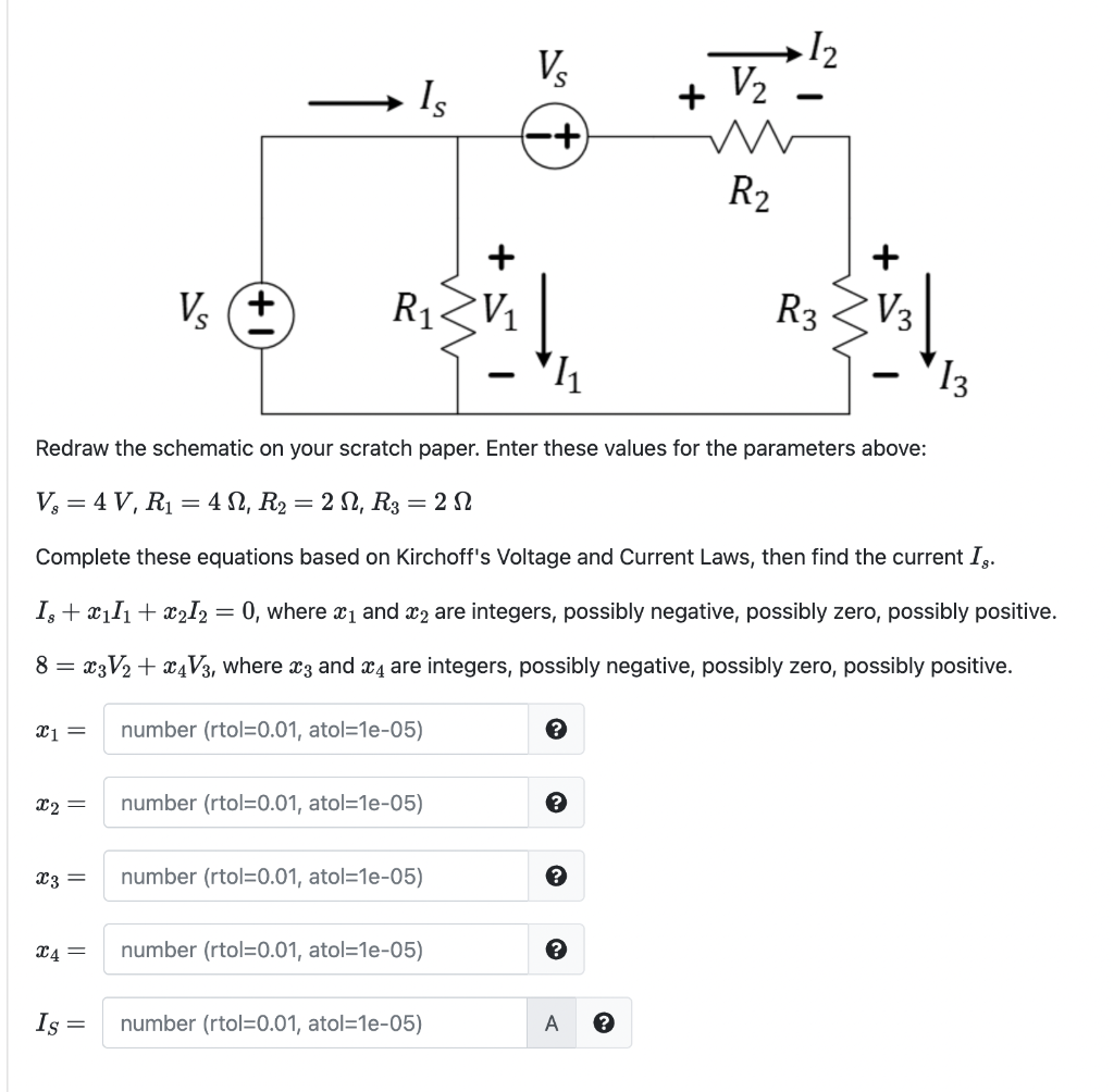 Solved 12 VS -> IS + V2 - -+ R2 + Vs (+ R1 V1 R3 M V3 - 1 - | Chegg.com