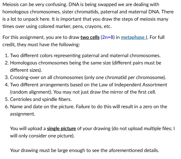 Solved by an EXPERT Meiosis can be very confusing. DNA is being swapped | Chegg.com