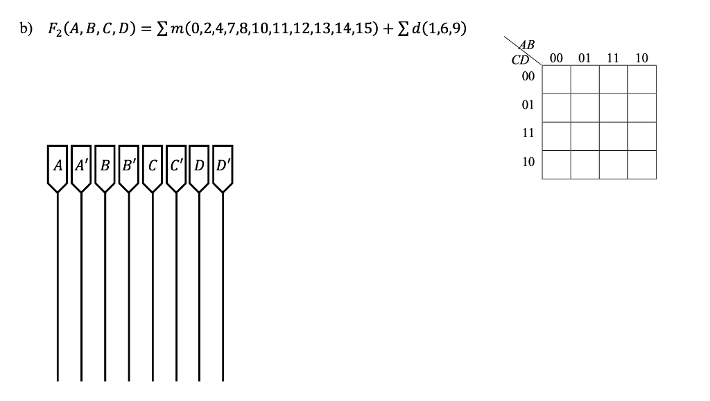 Solved Use K-maps to reduce the expressions shown below. | Chegg.com