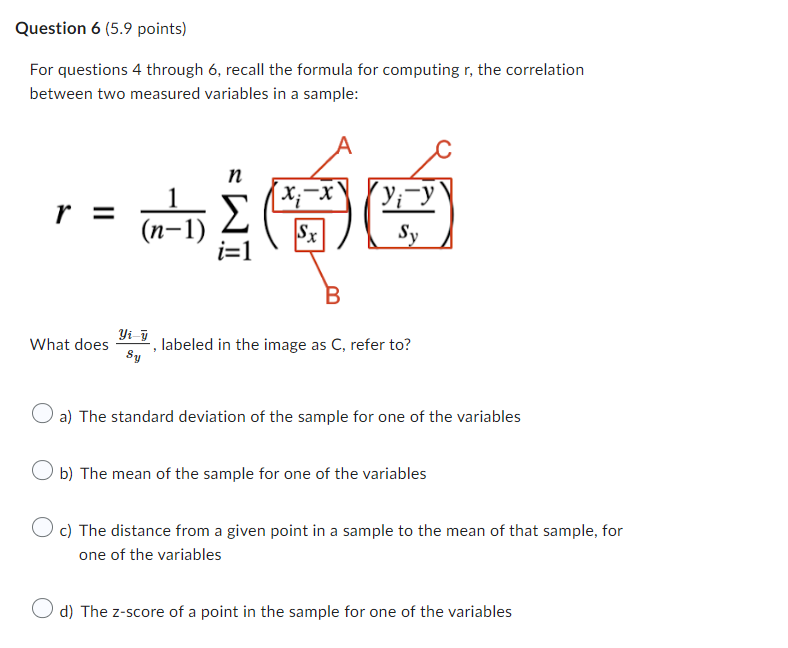 [Solved]: For questions 4 through 6, recall the formula fo
