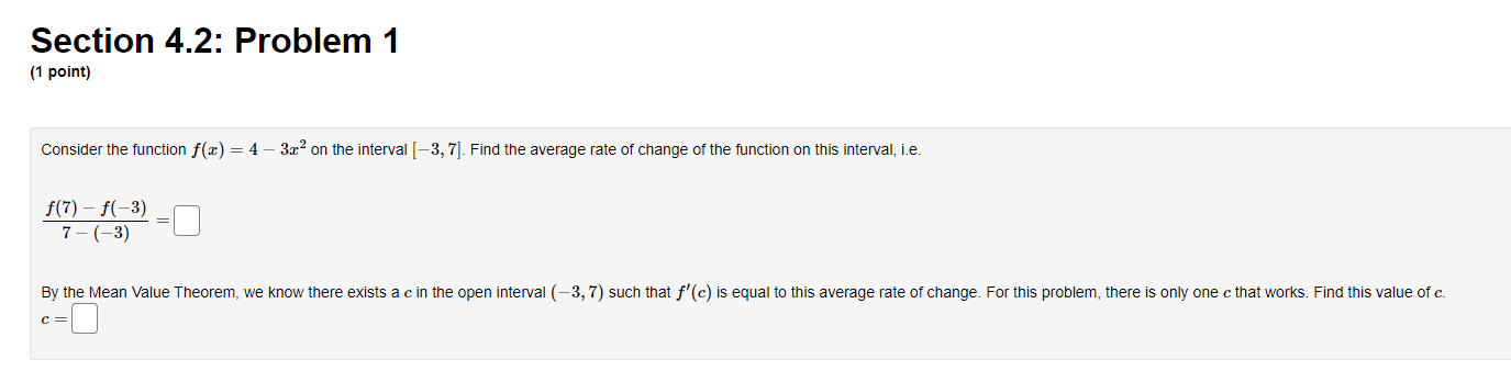 Solved Section 4.2: Problem 1 (1 point) Consider the | Chegg.com
