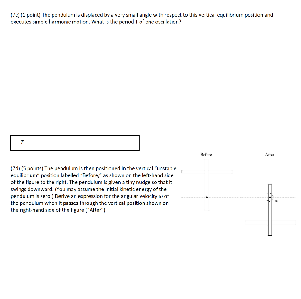 Solved Axis of Rotation L/4 7. The right-hand figure shows a | Chegg.com