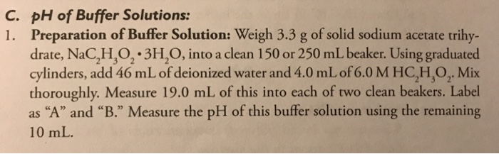 Solved 1. Consider the buffer mixture that you created in | Chegg.com