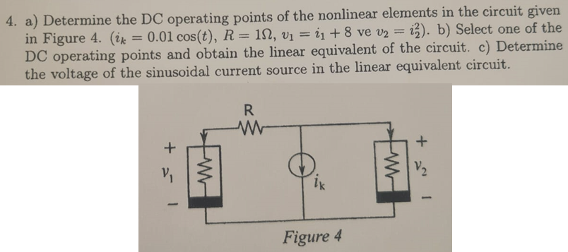 a) ﻿Determine the DC operating points of the | Chegg.com