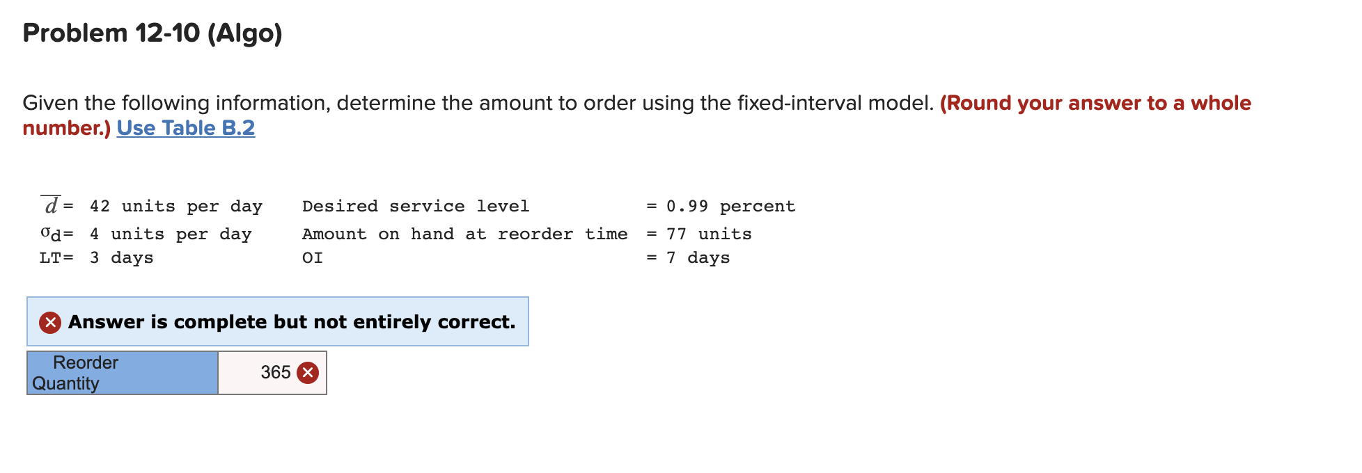 Solved Problem 12-10 (Algo) Given the following information, | Chegg.com