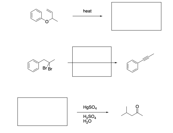 Solved Br Br heat HgSO4 H₂SO4 H₂O | Chegg.com