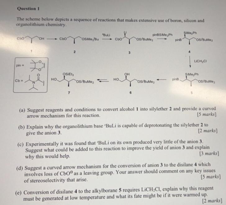 Solved The scheme below depicts a sequence of reactions that | Chegg.com