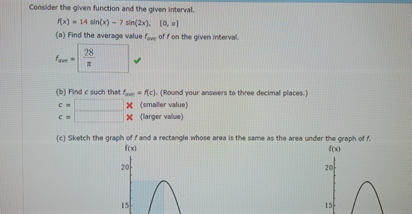 Solved Consider the given function and the given interval. | Chegg.com