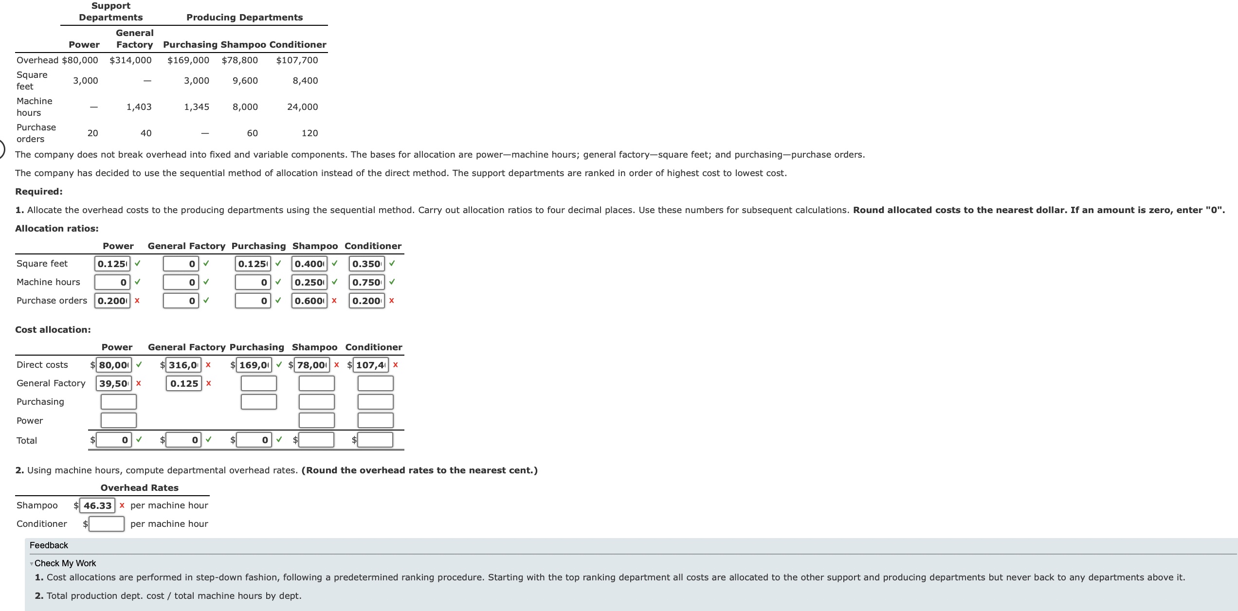 Solved The company has decided to use the sequential method | Chegg.com