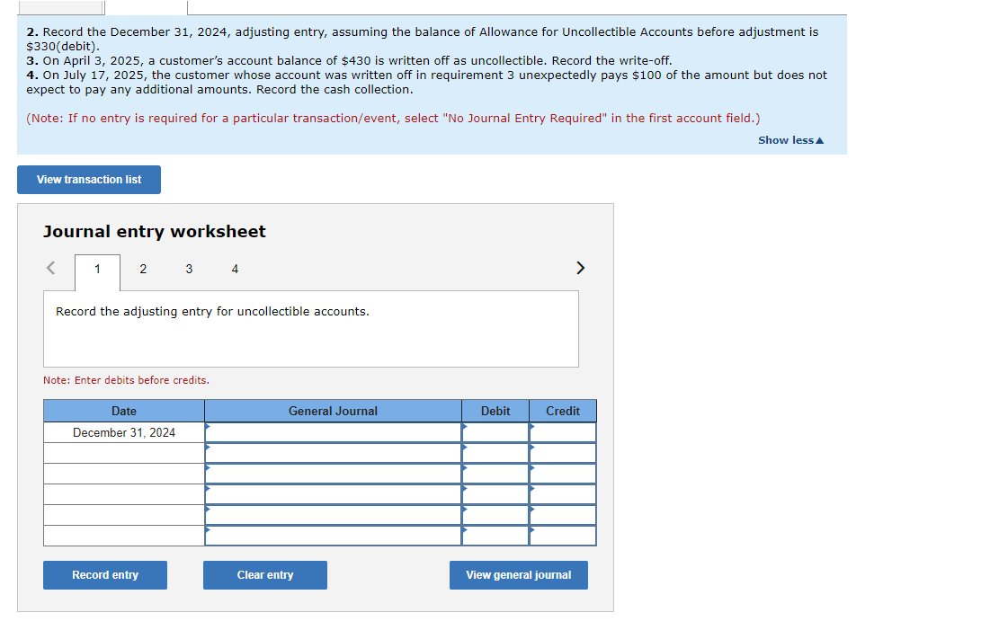 Solved Problem 5-4B (Algo) Record transactions related to | Chegg.com