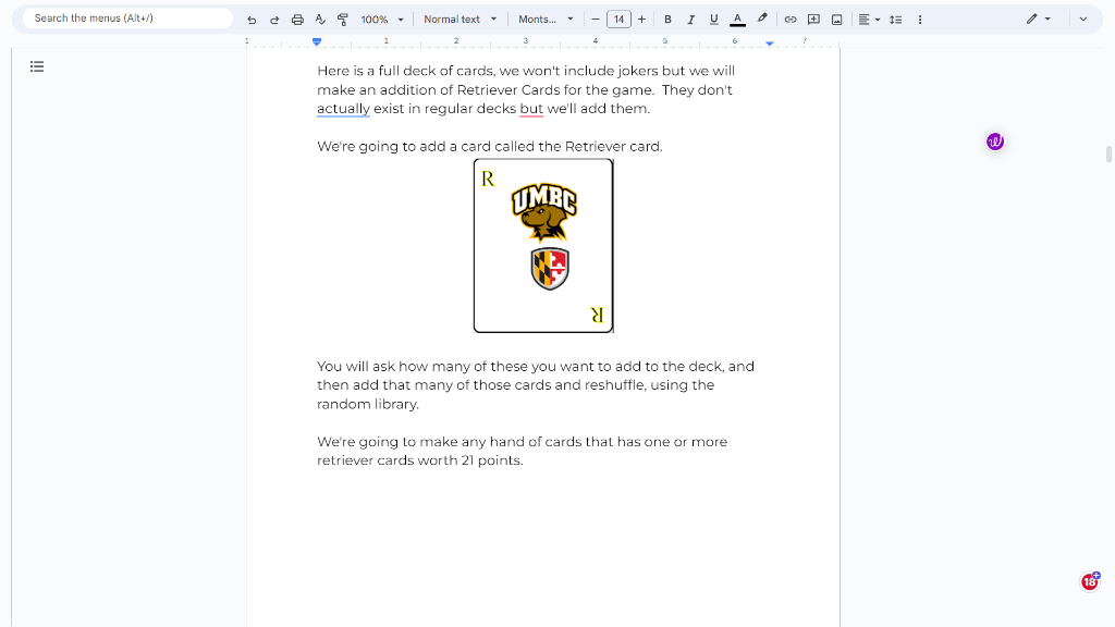Solved Project General Description Blackjack is a card game | Chegg.com