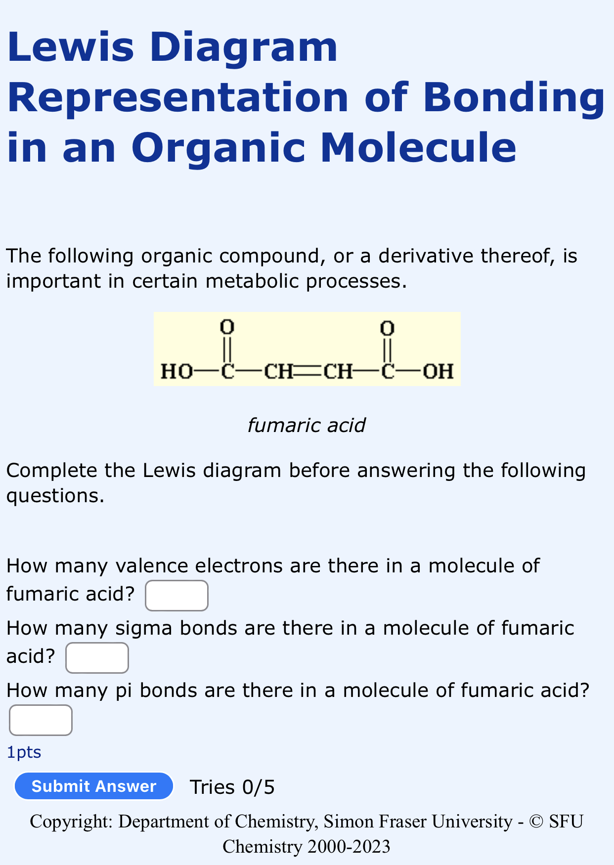 Solved Lewis Diagram Representation of Bonding in an Organic | Chegg.com