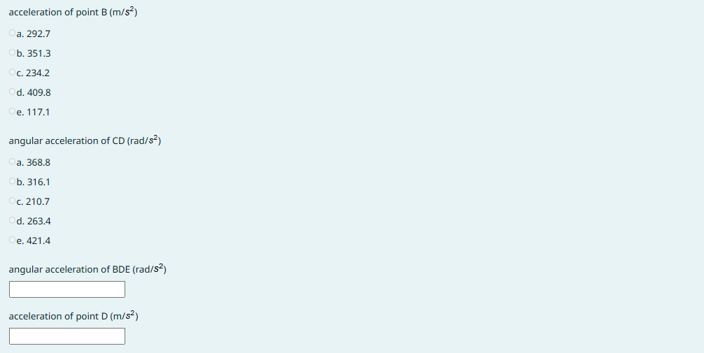 Solved \\( \\omega_{A B}=57 \\mathrm{rad} / \\mathrm{s} \\) | Chegg.com