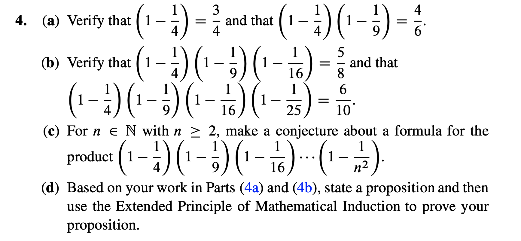 Solved 4. (a) Verify that and that 1 - 4. (a) Verify that (1 | Chegg.com