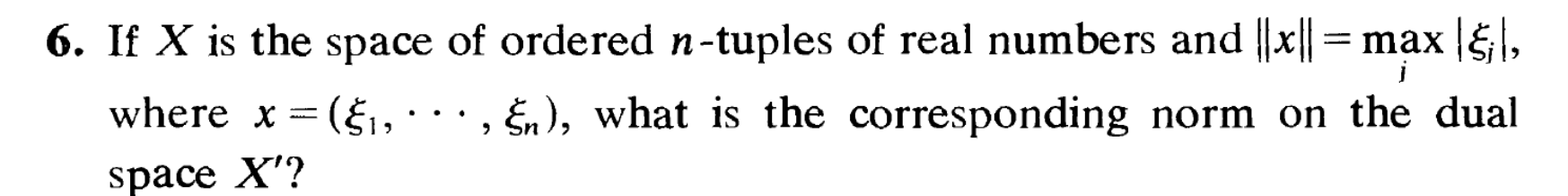 Solved 6. If X is the space of ordered n-tuples of real | Chegg.com