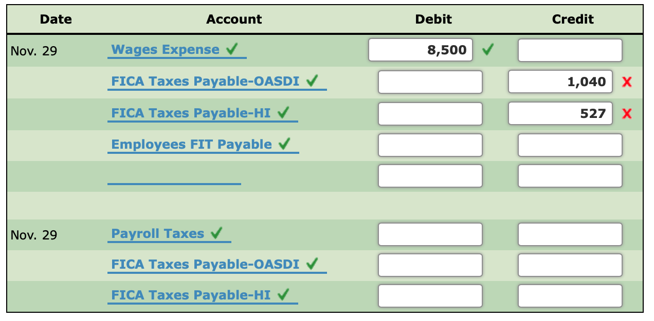 Solved Example 6-5 The journal entry to record the payroll | Chegg.com
