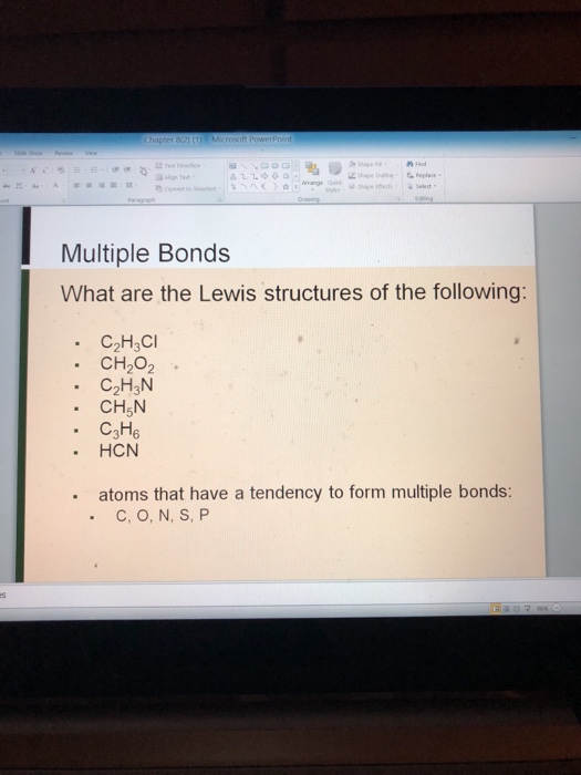 Solved ?'L??? Multiple Bonds What are the Lewis structures | Chegg.com