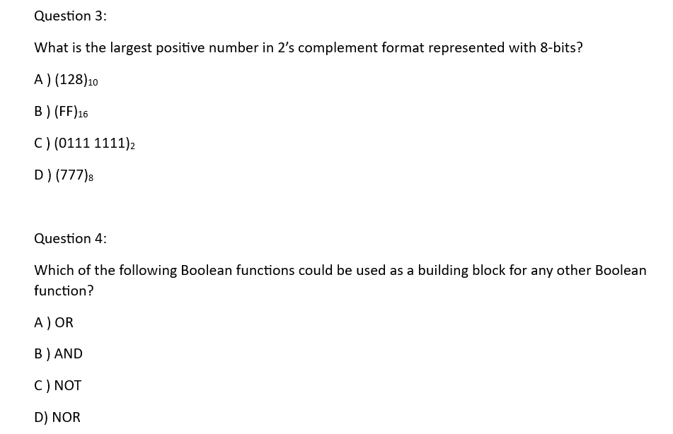 Solved The range of values that can be represented in a | Chegg.com