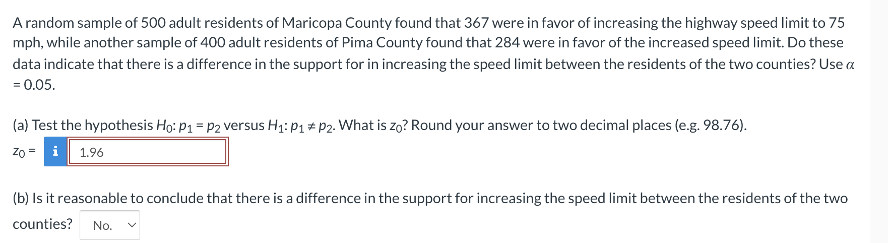 Solved A random sample of 500 adult residents of Maricopa | Chegg.com