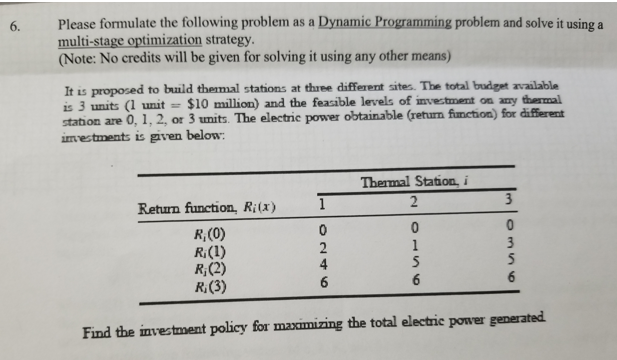 Solved 6. Please formulate the following problem as a | Chegg.com