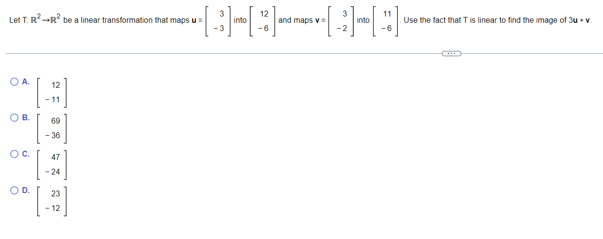 Solved 12 3 11 Let T: R2-R2 be a linear transformation that | Chegg.com