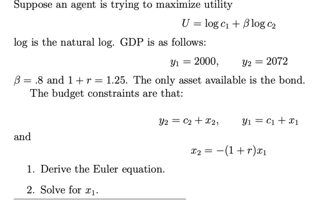 Solved Suppose an agent is trying to maximize | Chegg.com