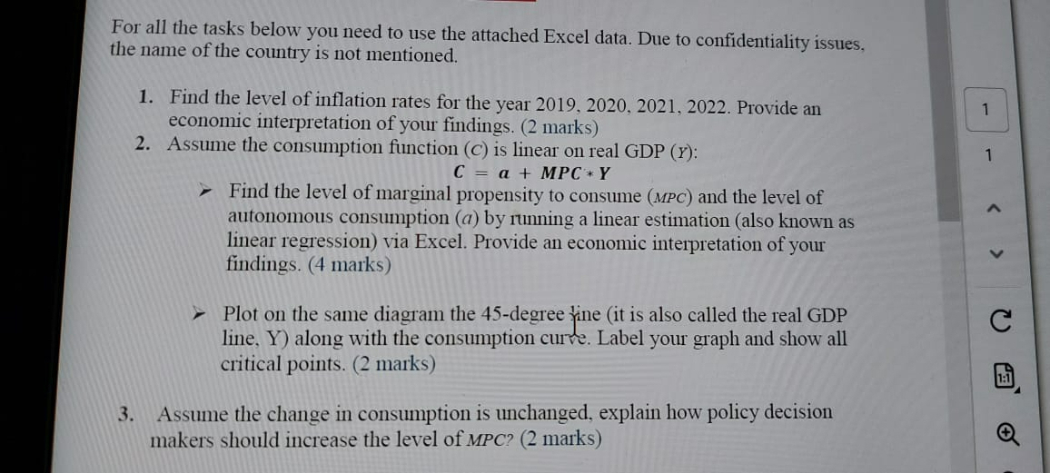Solved For all the tasks below you need to use the attached | Chegg.com