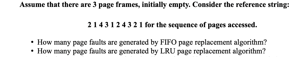 Solved Assume that there are 3 page frames, initially empty. | Chegg.com