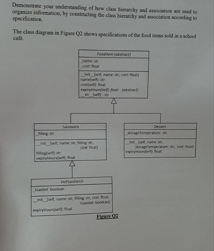 Solved Help with Python question. Q2a. Implement the | Chegg.com