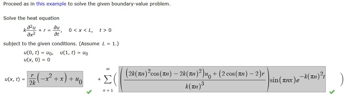 Solved Proceed as in this example to solve the given | Chegg.com