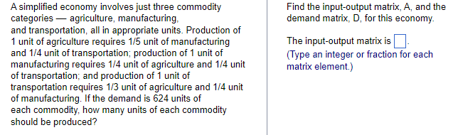 Solved \begin{tabular}{l|l} A simplified economy involves | Chegg.com