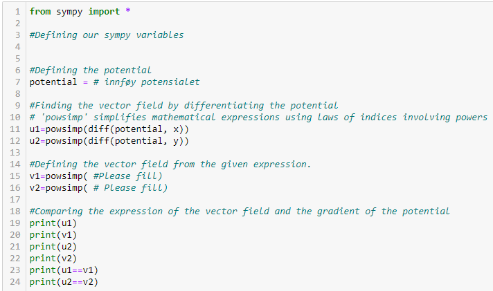 Solved d) Use Python to show that the vector field 𝐄 | Chegg.com