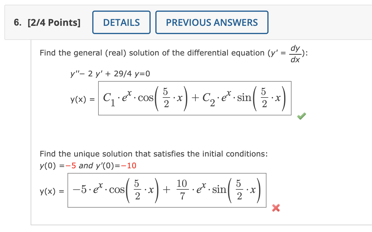 Solved Find the general (real) solution of the differential | Chegg.com