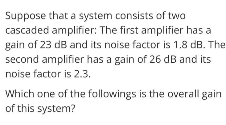Solved Suppose That A System Consists Of Two Cascaded