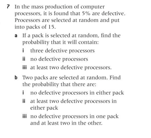 Solved 7 In the mass production of computer processors, it | Chegg.com