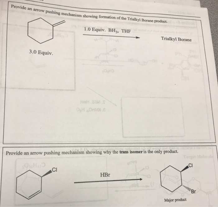 Solved Provide an arrow pushing mechanism she narrow pushing | Chegg.com