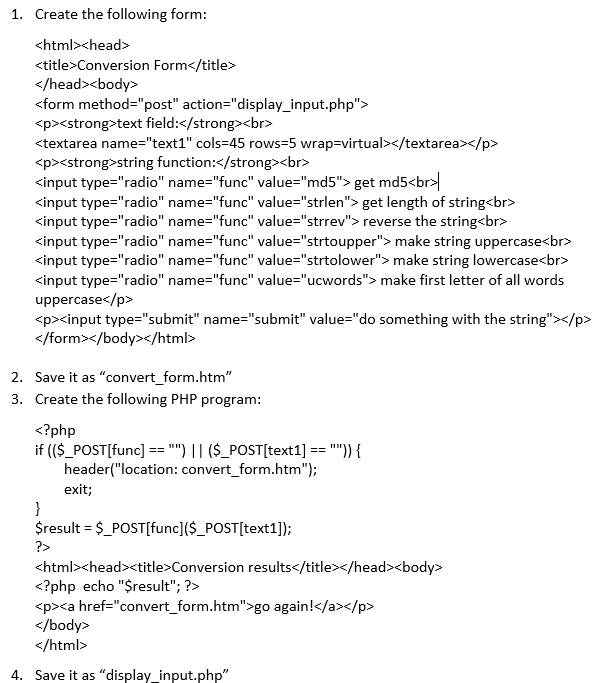 Solved Create the following | Chegg.com