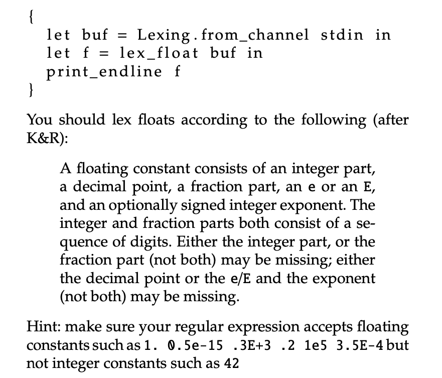 PROGRAMMING LANGUAGE AND TRANSLATORS - OCAML Please | Chegg.com