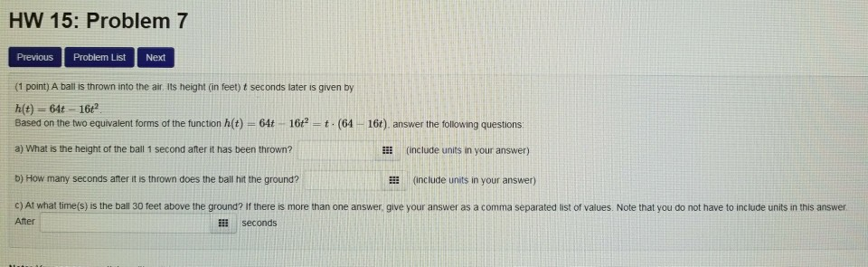 Solved HW 15: Problem7 Previous Problem List Next (1 point) | Chegg.com
