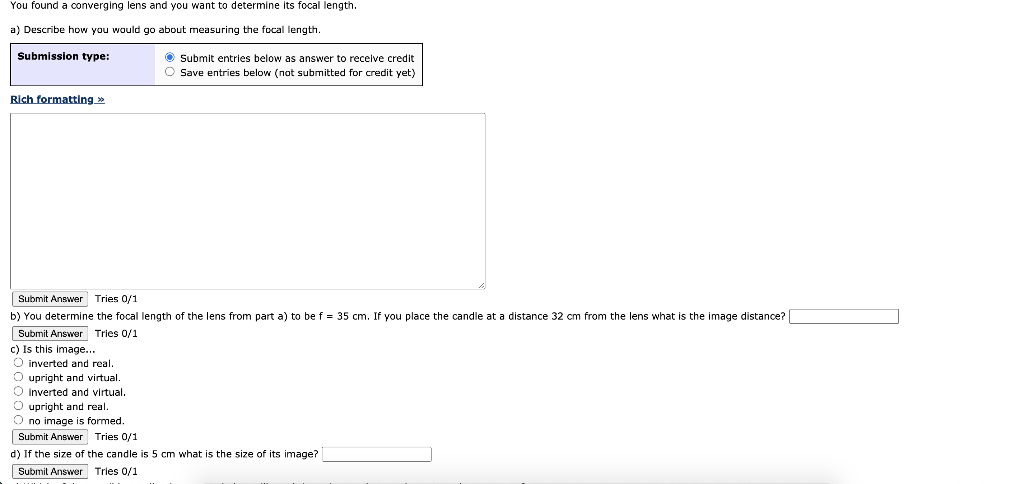 Solved You found a converging lens and you want to determine | Chegg.com