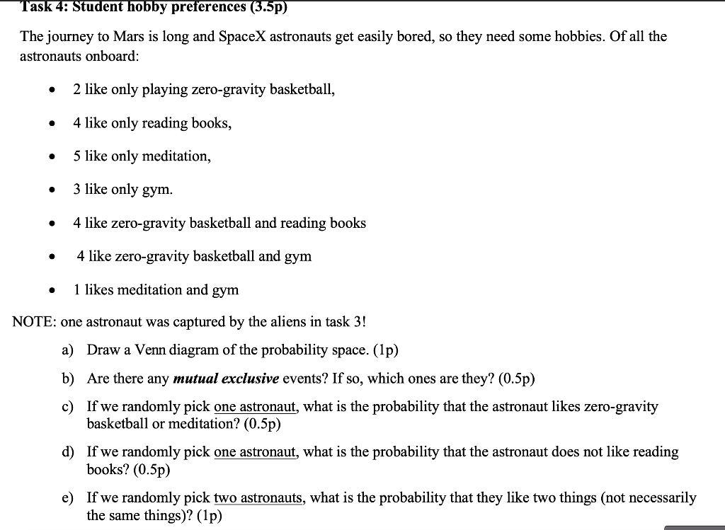 Solved Task 3 Is For The Reference Needed For Task 4 So No 5042