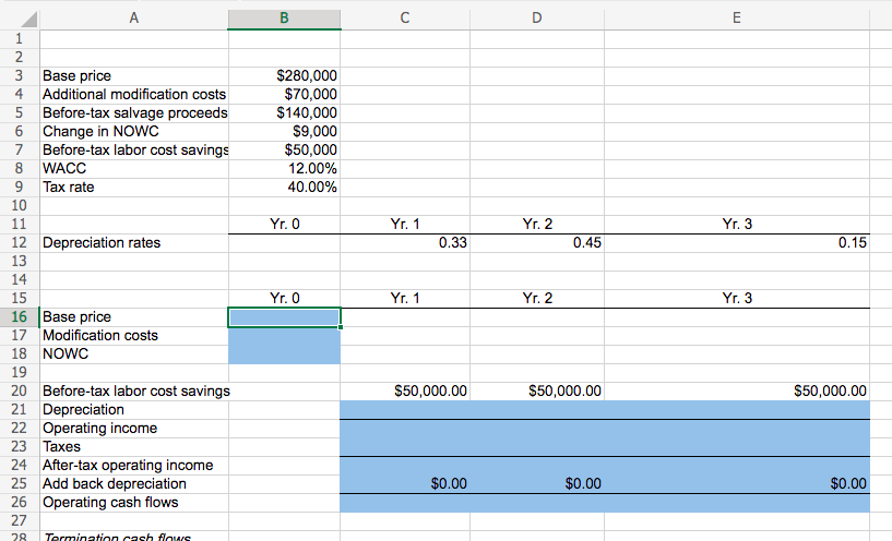 Solved Excel Online Structured Activity: New project | Chegg.com