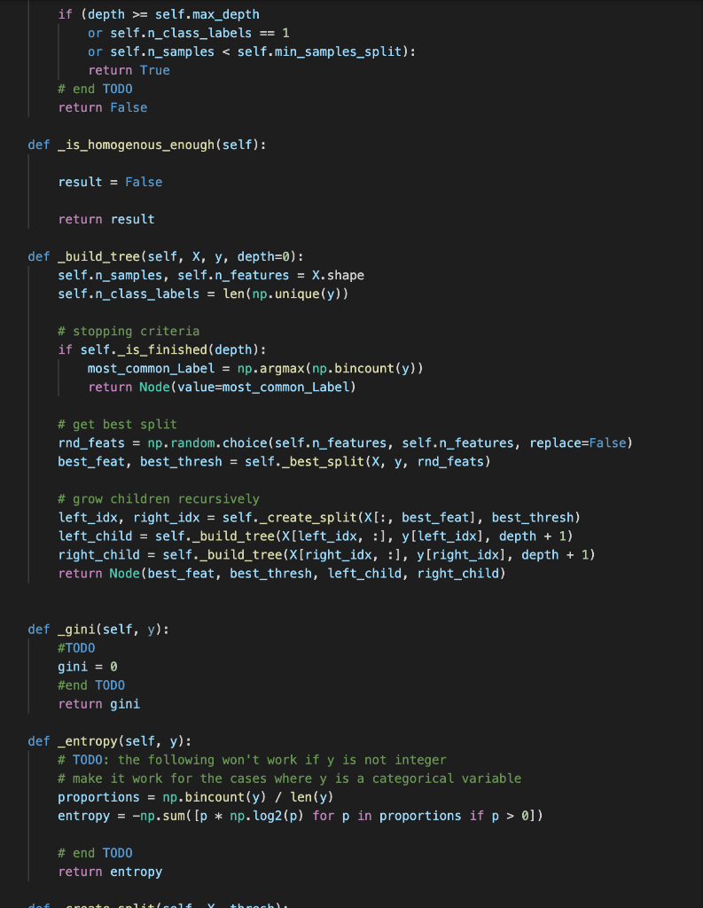 Solved Fill in the missing code inside the TODO sections. | Chegg.com