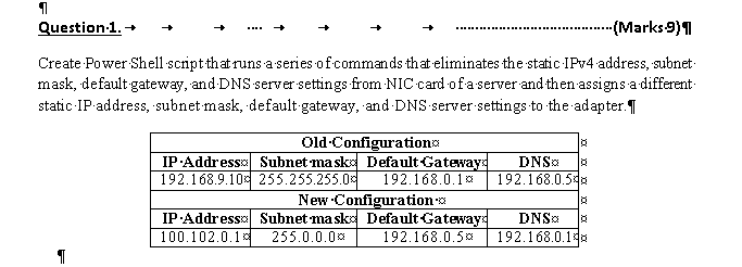 Solved 1 Question 1. + -(Marks-9) 1 Create PowerShell script | Chegg.com Solved 1 Question 1. + -(Marks-9) 1 Create PowerShell script | Chegg.com