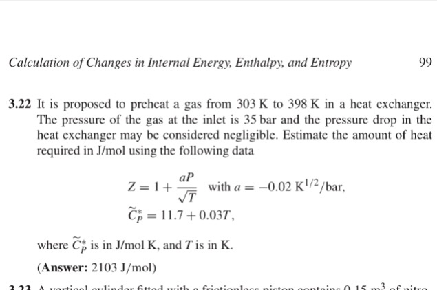Solved Calculation of Changes in Internal Energy. Enthalpy, | Chegg.com